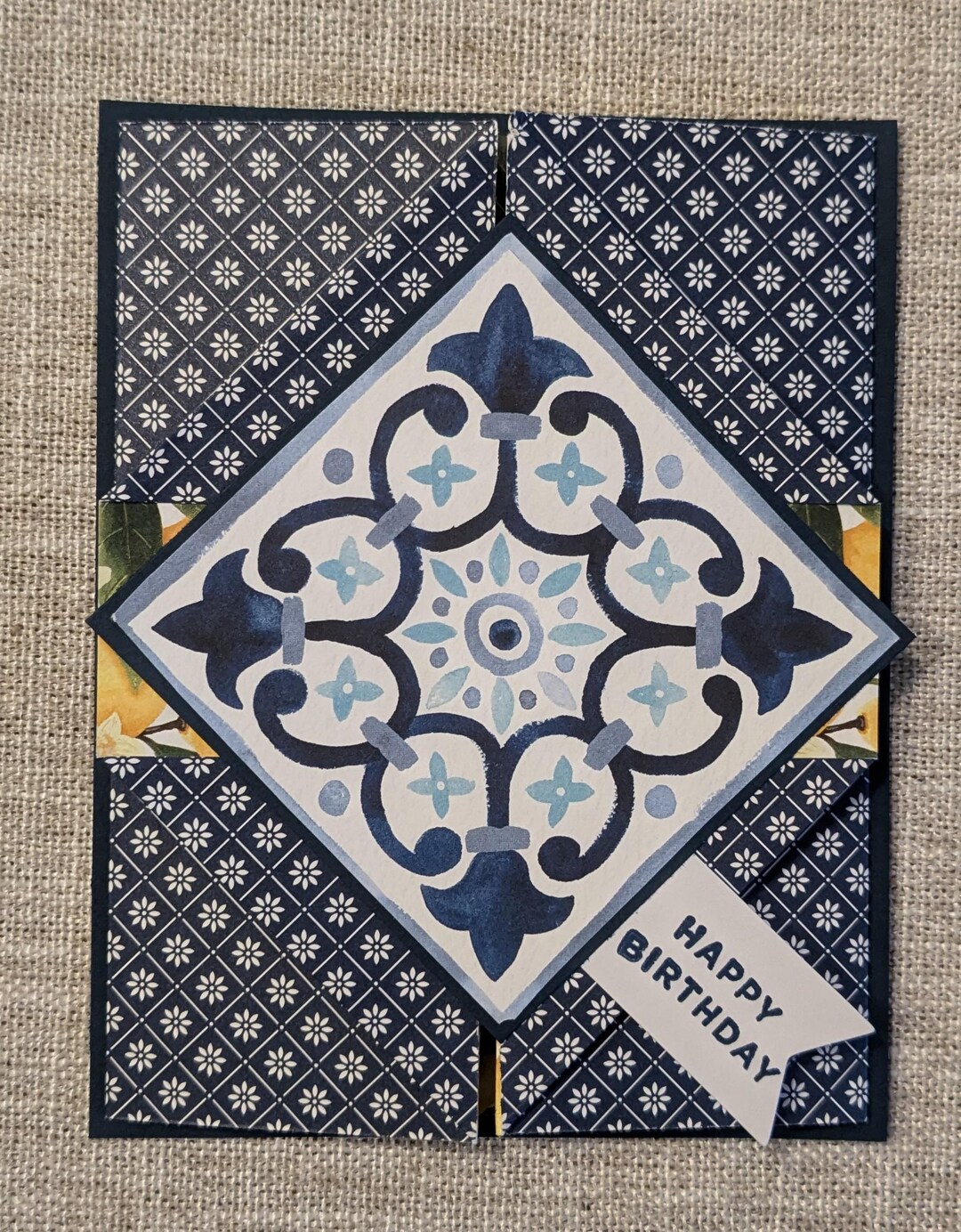 Handcrafted Birthday Card, Card With Lemons, Trendy and Fun Bday Card ...