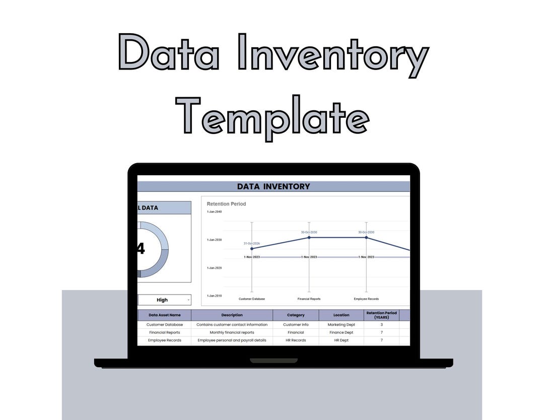 Data Inventory Template, Google Sheets Template, Inventory Tracker ...