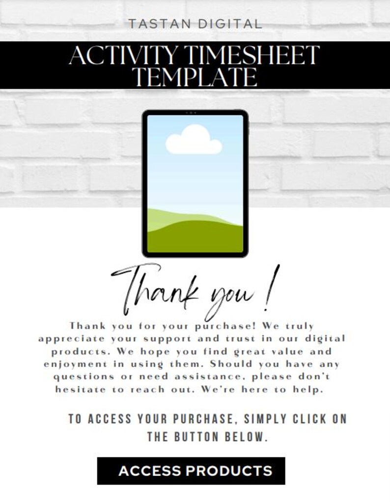 Editable Activity Timesheet Template: Google Sheets Tracker - Etsy