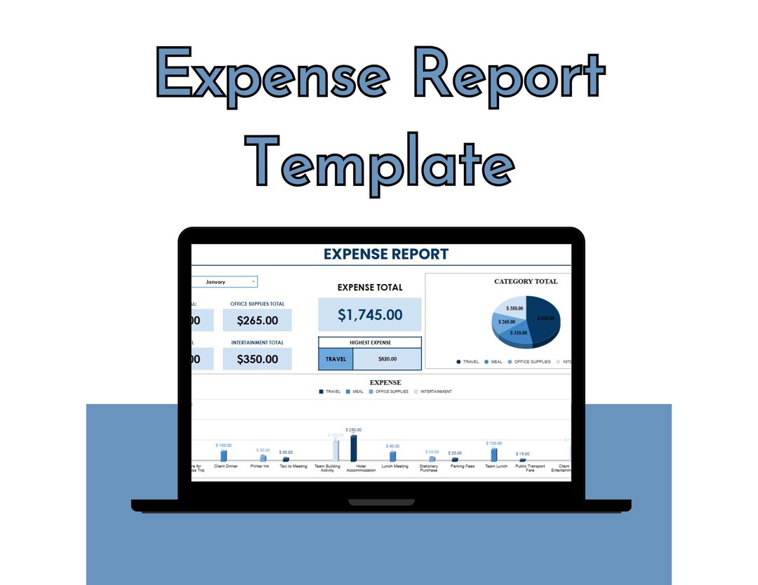 Expense Report Template, Google Sheets Tracker, Editable Budget ...