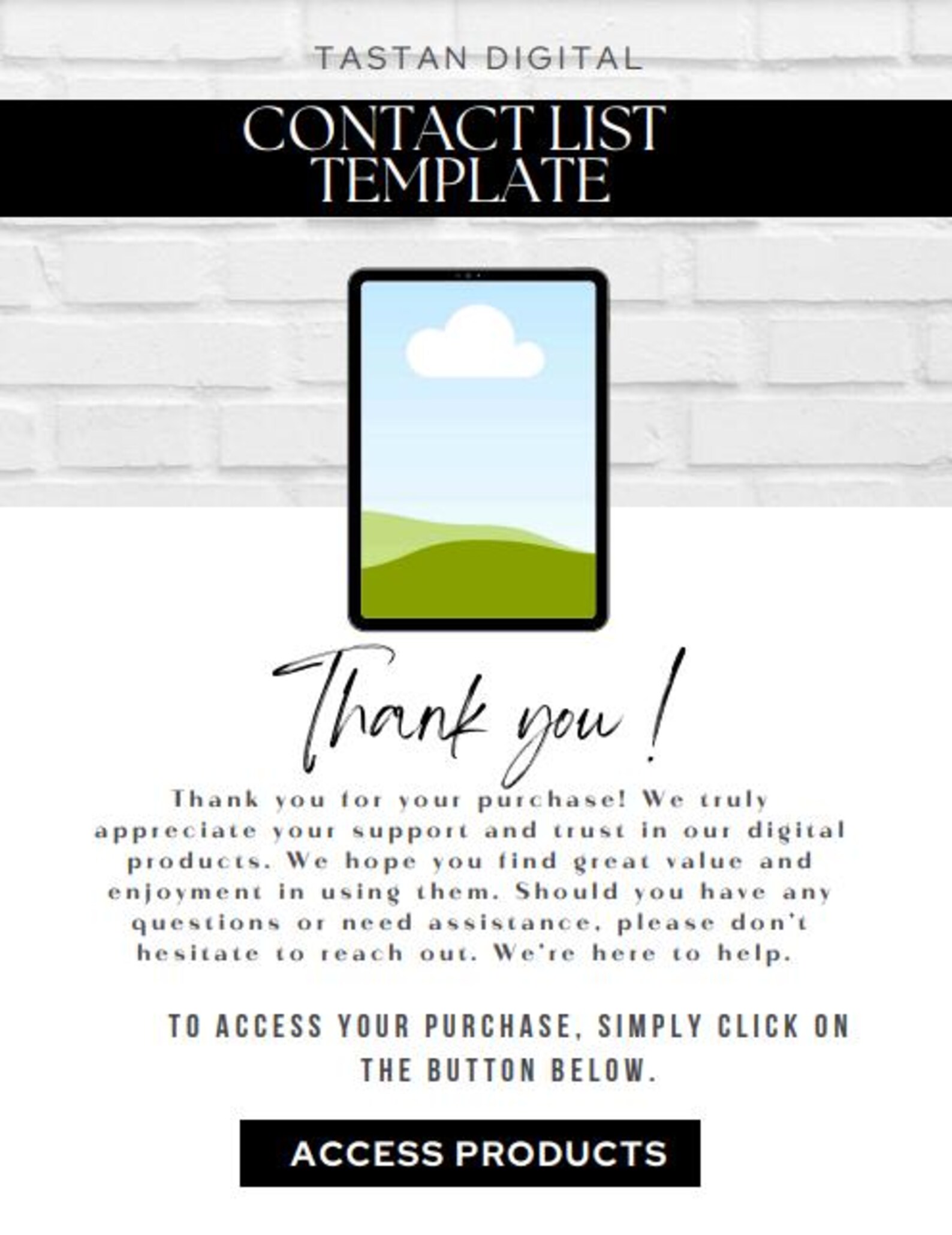 Contact List Template, Google Sheets Contact Organizer, Editable ...