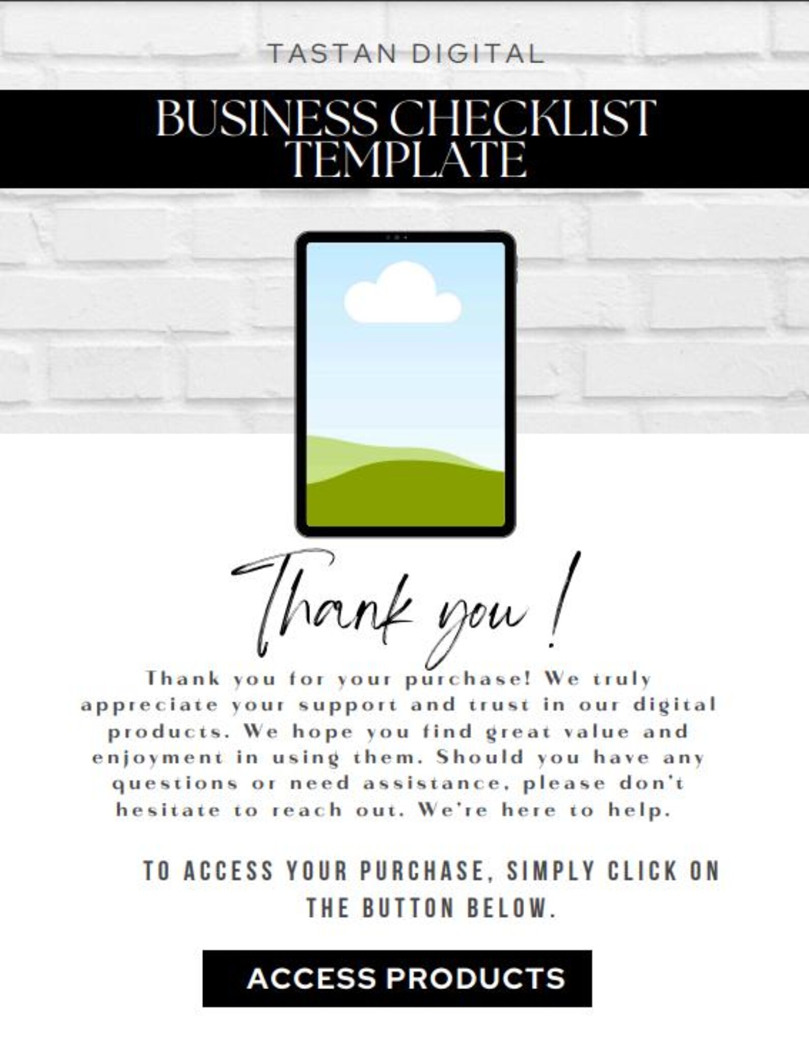 Business Checklist Template, Google Sheets Planner, Task Management ...