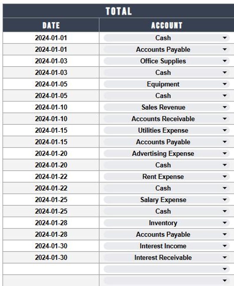Basic Accounting Template, Google Sheets Financial Tracker, Budgeting ...
