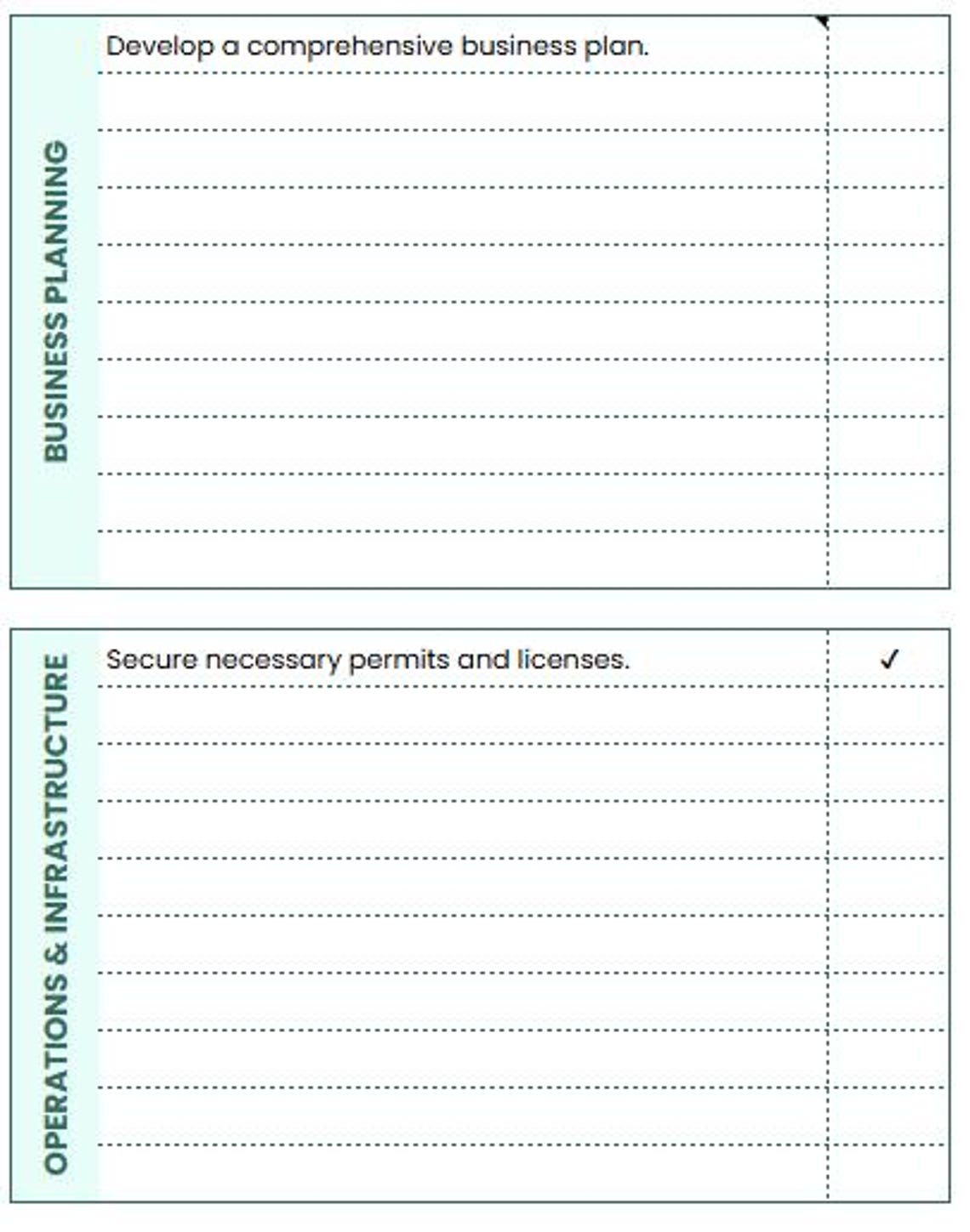 Business Checklist Template, Google Sheets Planner, Task Management ...