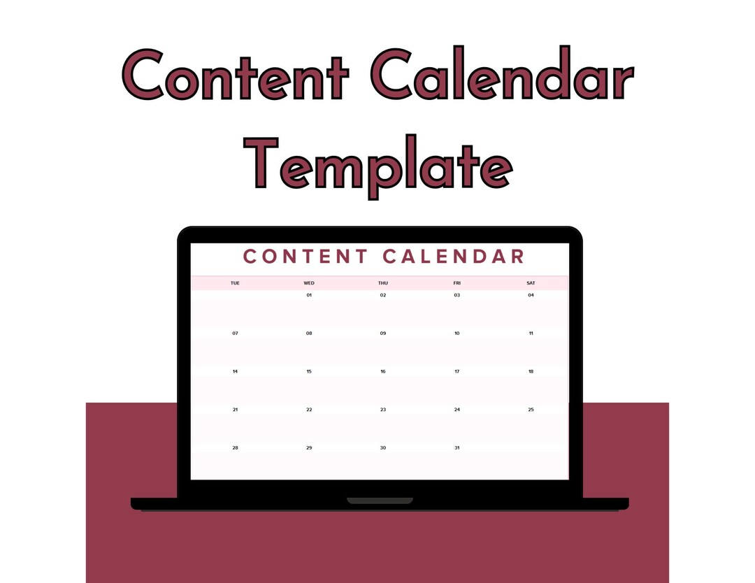 Content Calendar Template, Google Sheets Planner, Social Media ...