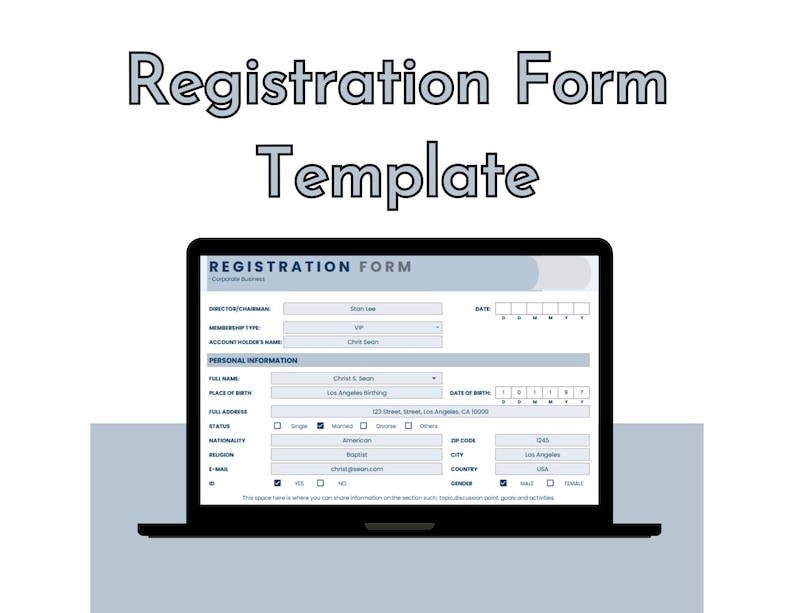 Event Registration Form Template: Printable Sign-up Sheet (google ...