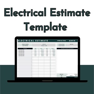 Electrical Estimate Template: Customizable Google Sheets Project Quote ...