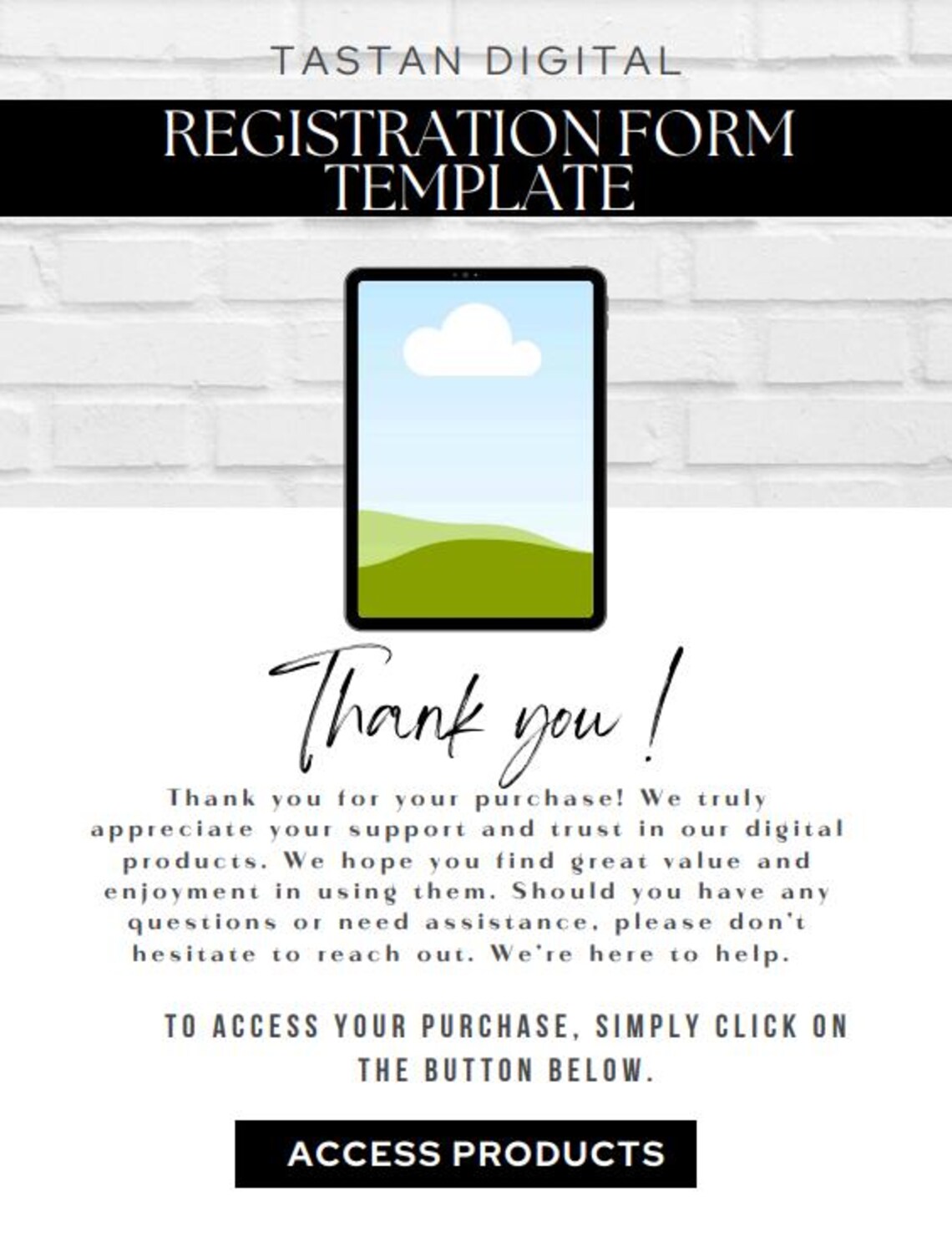 Registration Form Template, Event Sign-up Sheet, Printable Enrollment ...