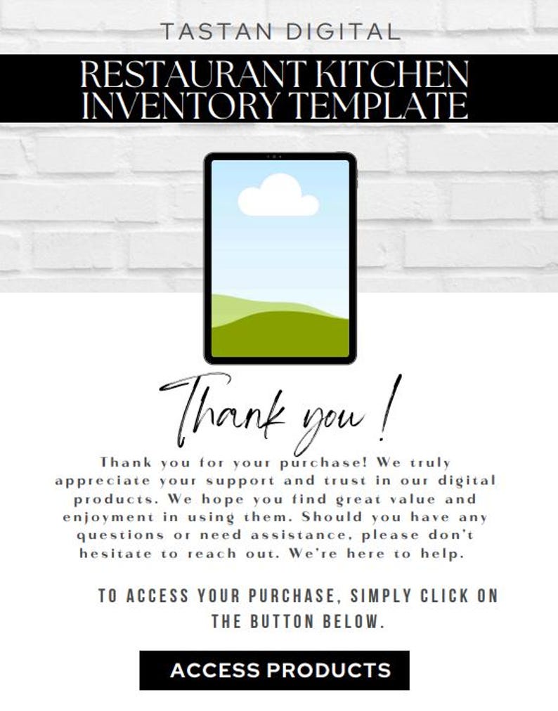 Restaurant Kitchen Inventory Template: Google Sheets Food Stock Tracker ...