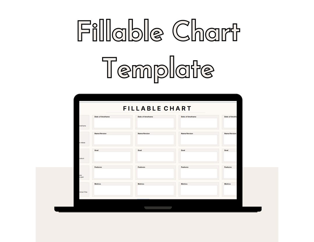 Fillable Chart Template, Google Sheets Data Tracker, Customizable ...