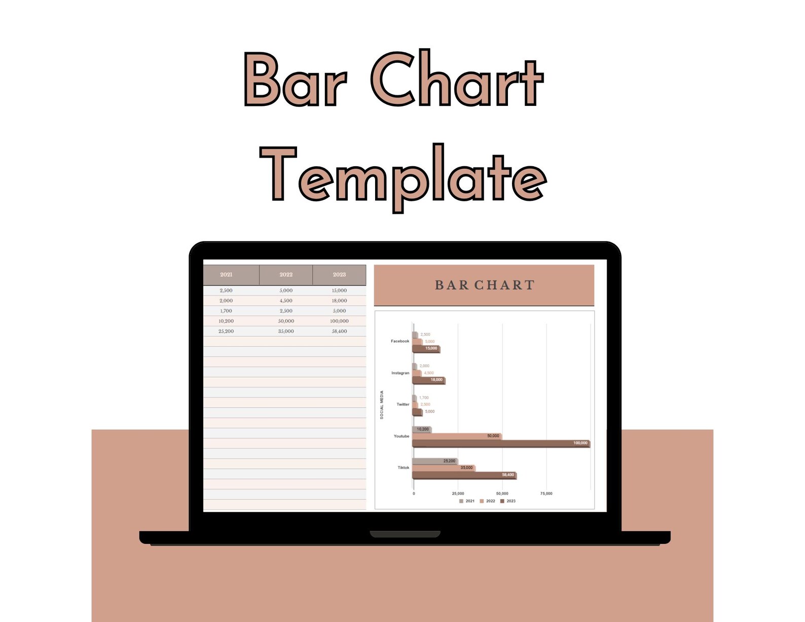 Bar Chart Template, Data Visualization, Editable Chart Template ...
