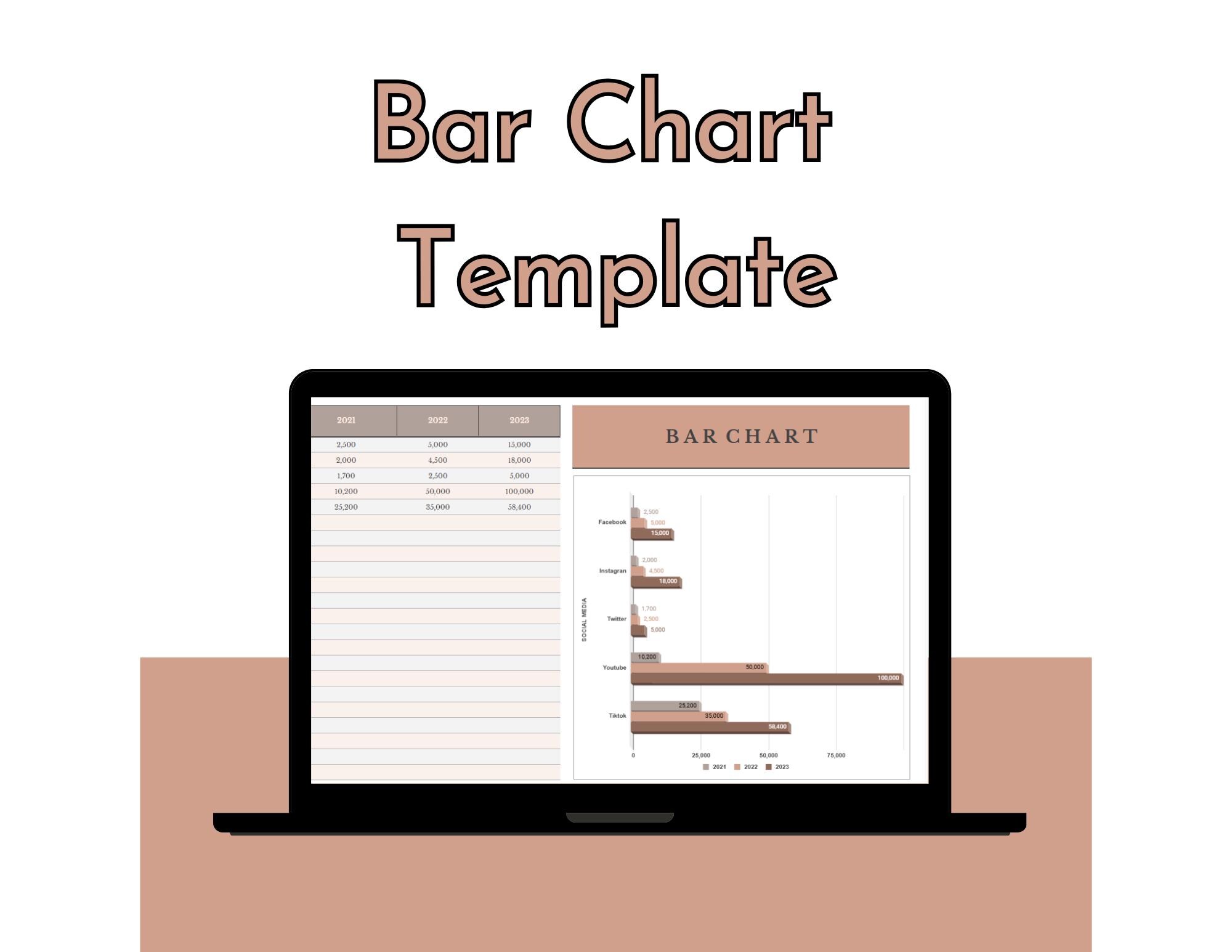 Bar Chart Template, Data Visualization, Editable Chart Template ...