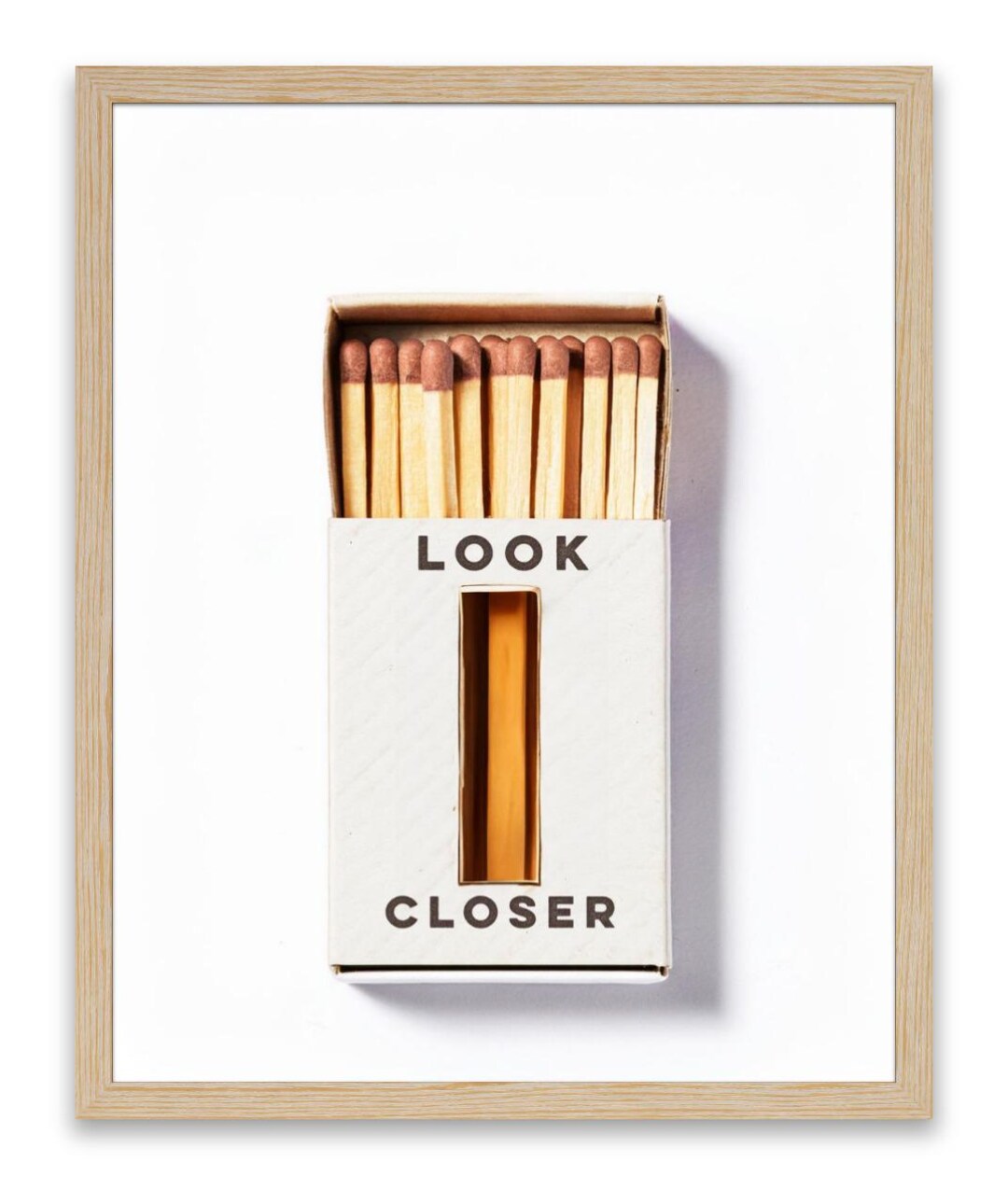 Vintage Matchbox Wall Art Minimalist Look Closer Design Boho Poster ...