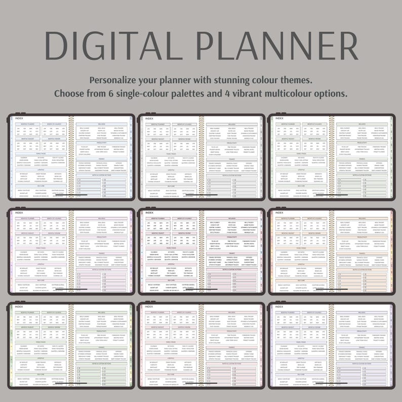 All-in-one Digital Planner 2025 2026, Goodnotes Planner, iPad & Android ...