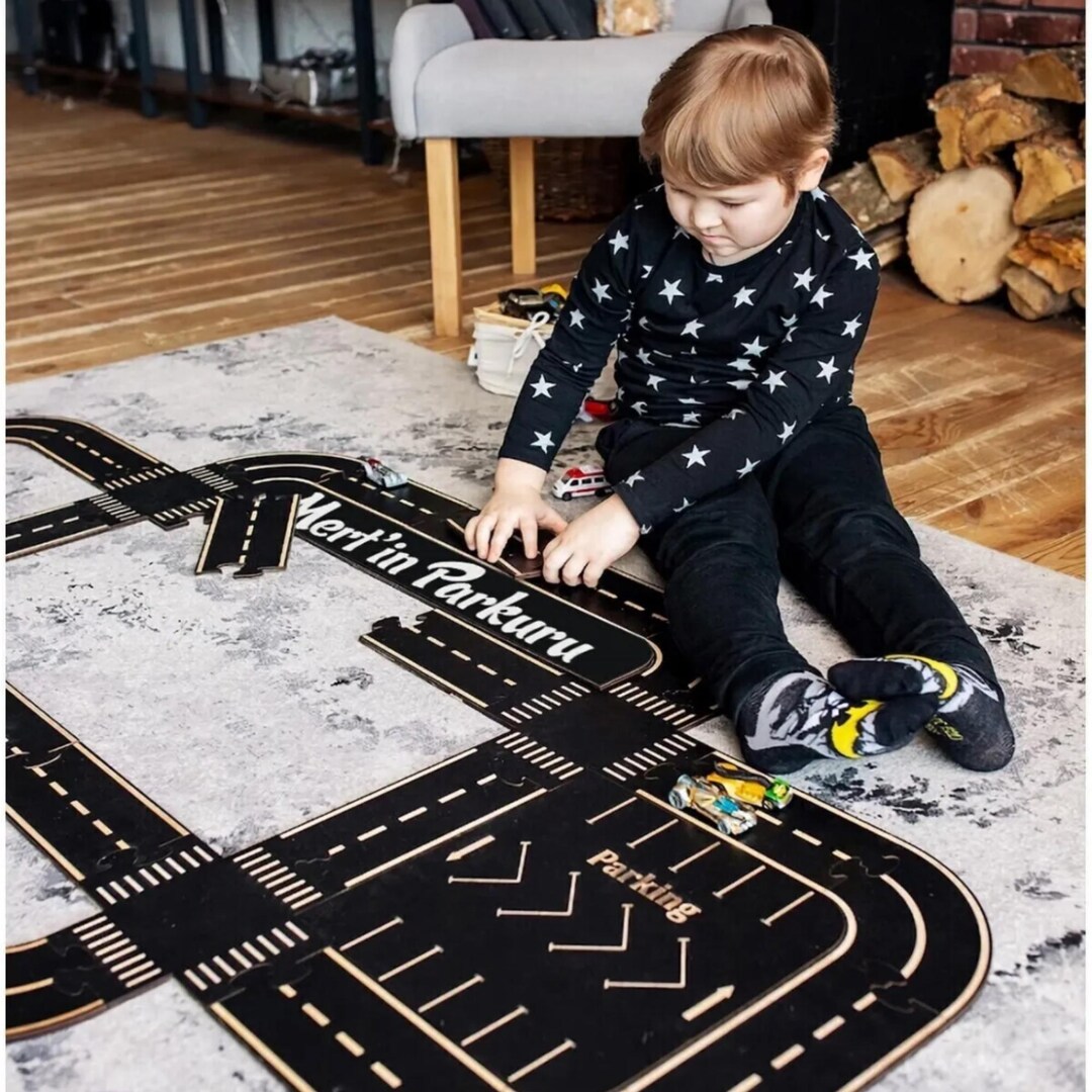 Toy Car, Vehicle Track (LARGE) - Educational and Fun Road Construction ...