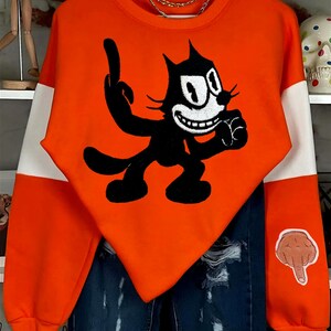 Machine Embroidery Design. Felix the Cat Show Middle Finger. - Etsy