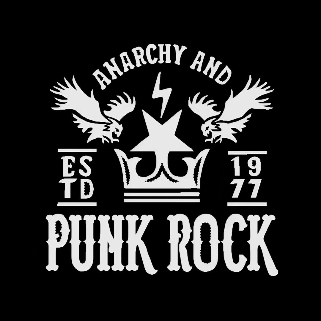 Anarchy Punk Rock Machine Embroidery Design (digital Download) - Etsy