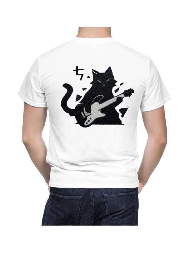 Machine Embroidery Design.black Cat Love Music With Guitar. - Etsy