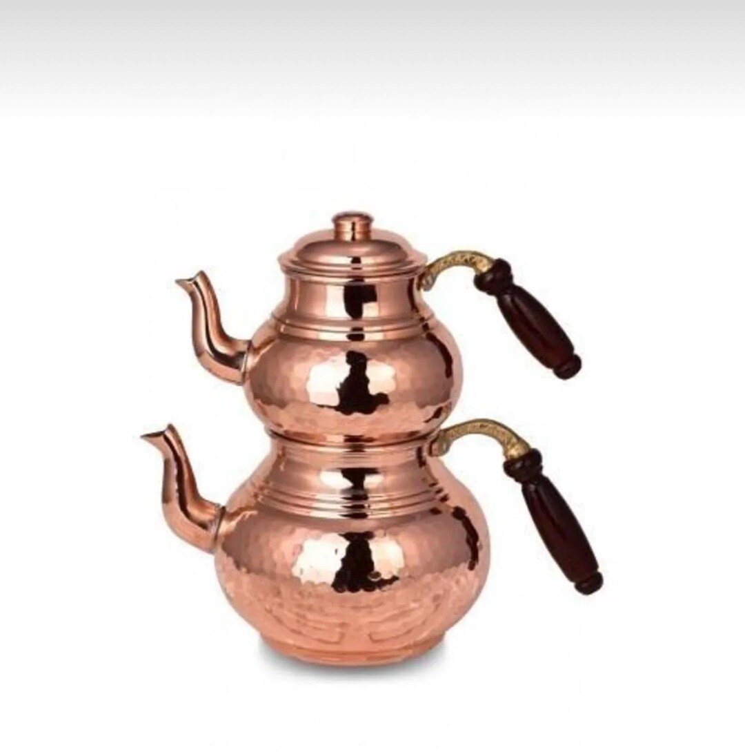 Copper Teapot Hand-forged Copper Teapot Traditional Heating Teapot Real ...