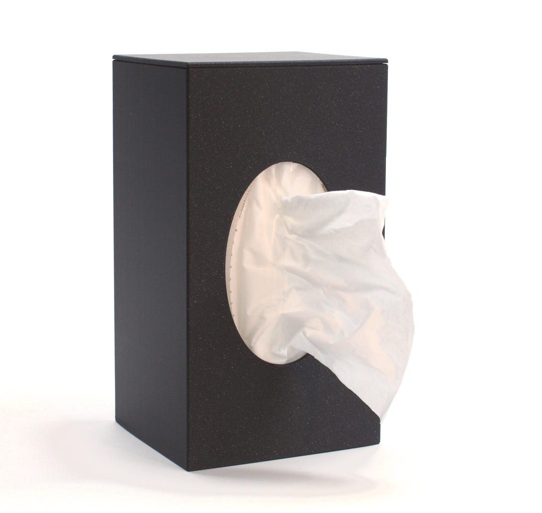 Jumbo Facial Tissue Box for Sim Rig or Wall Mount Onyx Black Sparkle - Etsy
