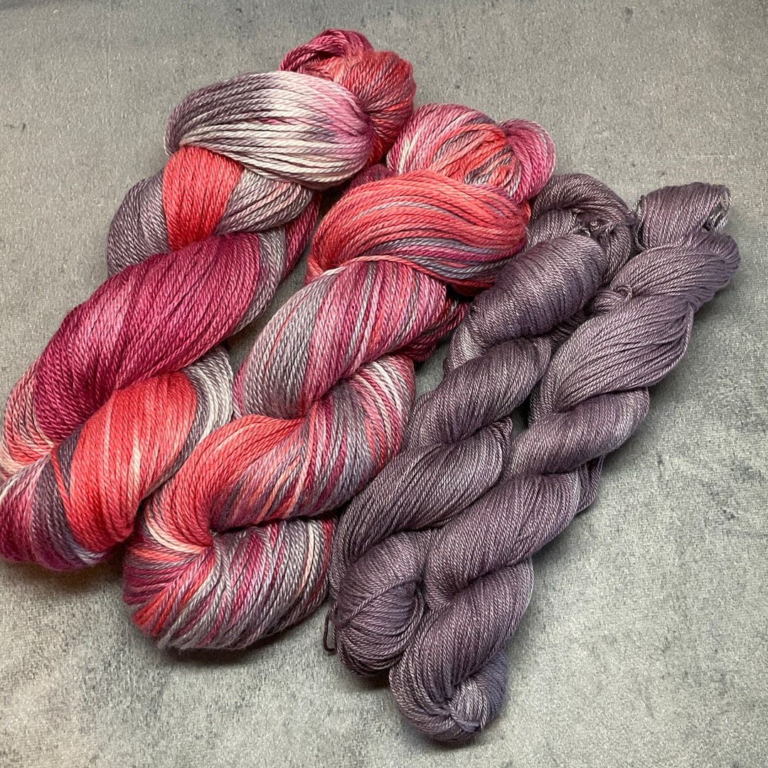 Cotton Bamboo/rayon Yarn Weaving Yarn 2 Multi-color thick & 2 Solid ...