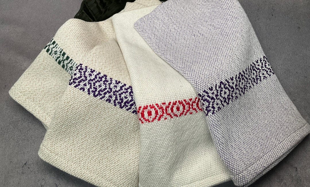 Weaving Pattern Overshot Towels or Table Runners 4 Shaft Loom (PDF) - Etsy