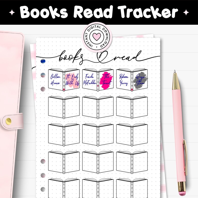 A5 Tbr Inserts - Etsy