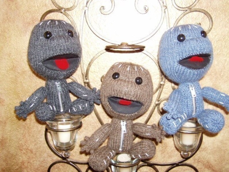 Sackboy Knit Pattern With Expression-able Mouth and Bendable Body - Etsy