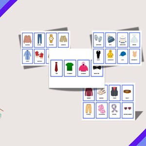 Clothes Flash Cards for Pre.k Kindergarten, Educational Printable Cards ...