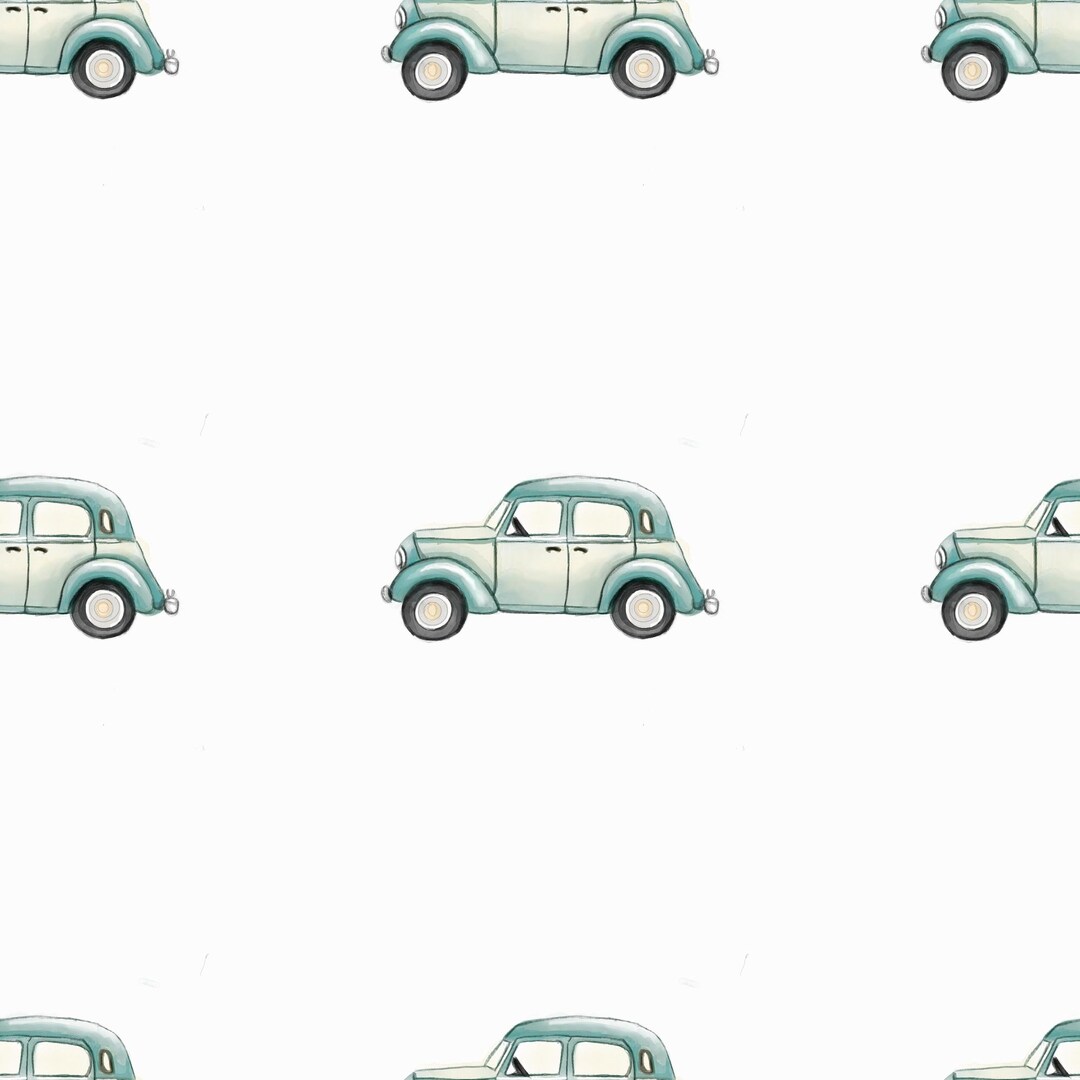 Vintage Car Seamless Pattern, Kids Fabric Design (instant Download) - Etsy