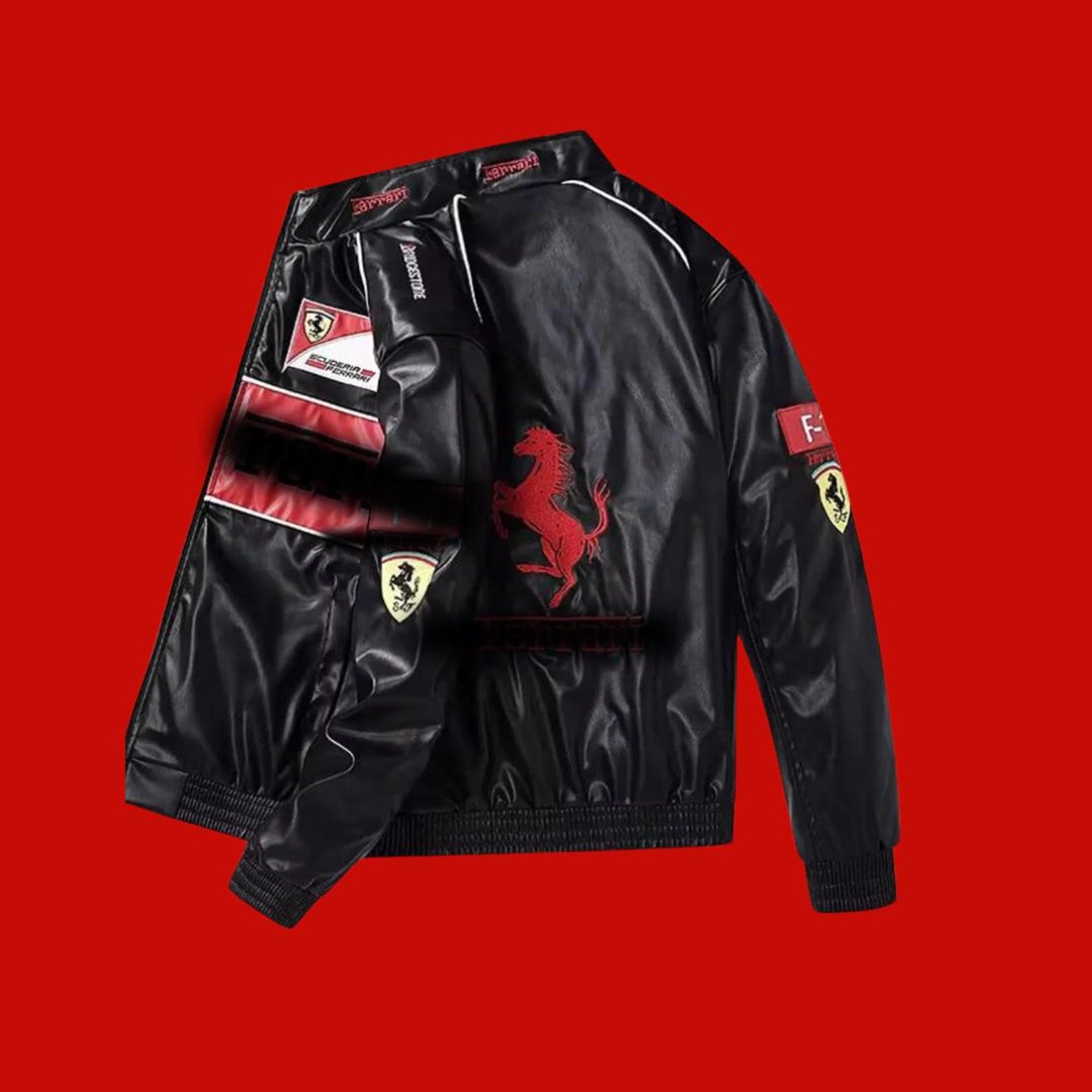 F1 Racing Leather Racing Jacket F1-formula 1 Vintage Unisex-track ...