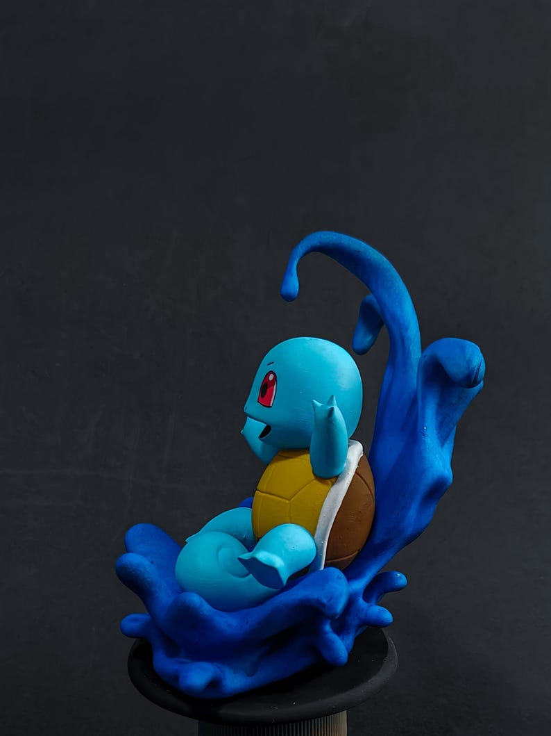 Squirtle, Wartortle, and Blastoise Figures | Hand-painted 3D Pokémon ...