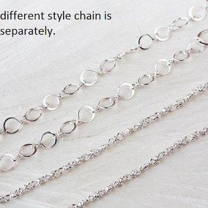 Handmade Hammered Silver Links Chain, Wire Wrapped Sterling Silver Wire ...