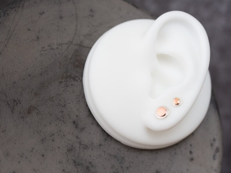 Stylish Double Piercing Earrings Set Sterling Silver and - Etsy