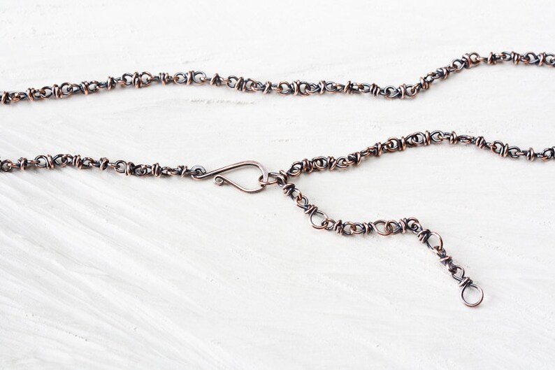 Handmade Adjustable Copper Chain for Pendant Wire Wrapped - Etsy