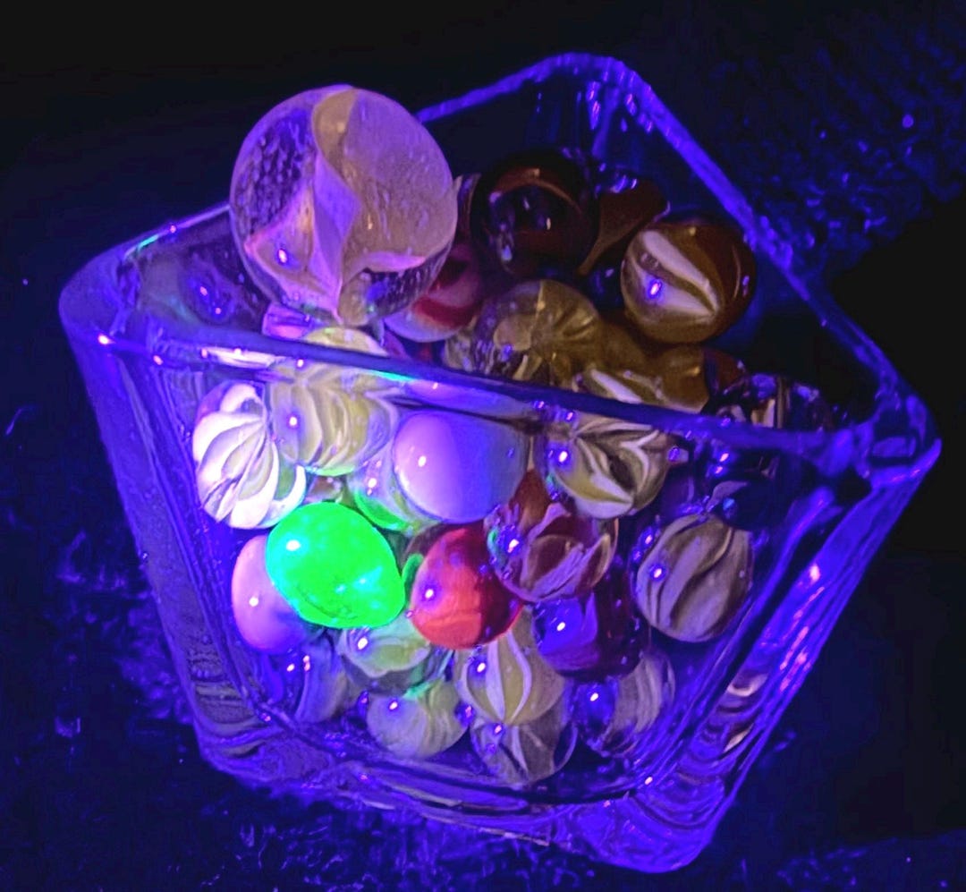 Pack of 50 UV Reactive Marbles - Etsy