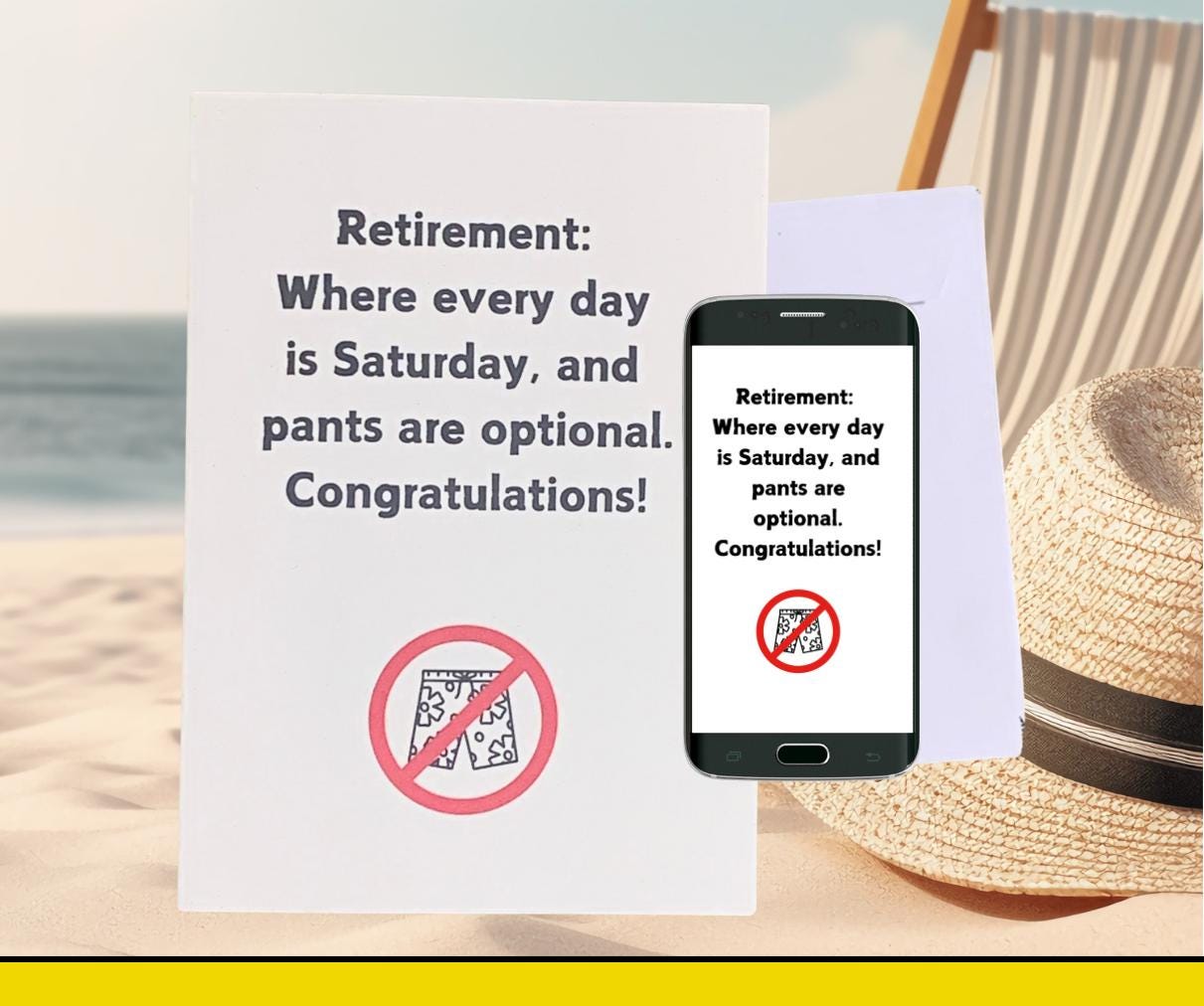 Funny Printable Retirement Card | “saturday is Everyday” | Instant ...