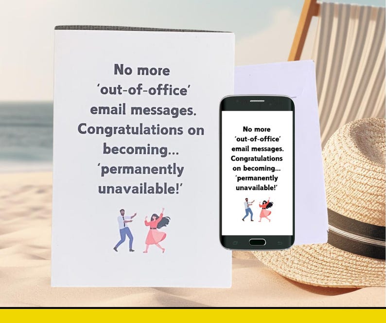Funny Printable Retirement Card | “permanently Unavailable” | Instant ...
