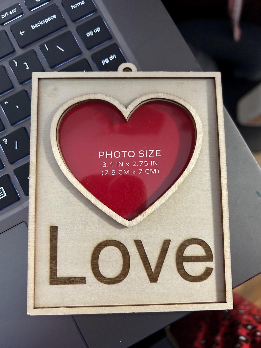Customizable Laser Engraved Heart Picture Frame - Etsy