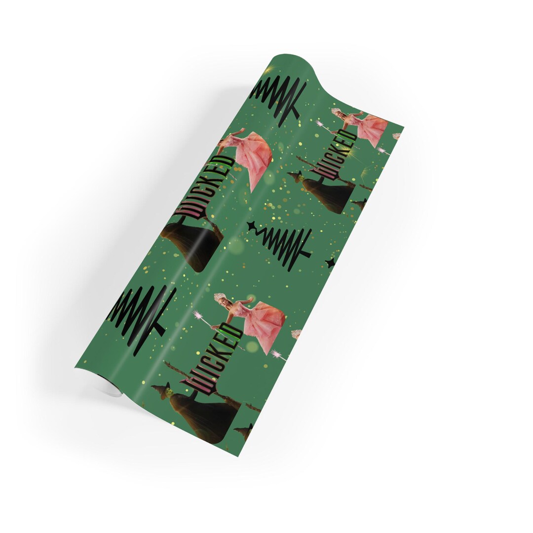 Wicked Inspired Gift Wrapping Paper Rolls, 1pc - Etsy