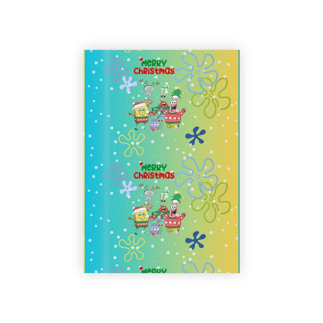 Spongebob Custom Gift Wrapping Paper Rolls, 1pc - Etsy