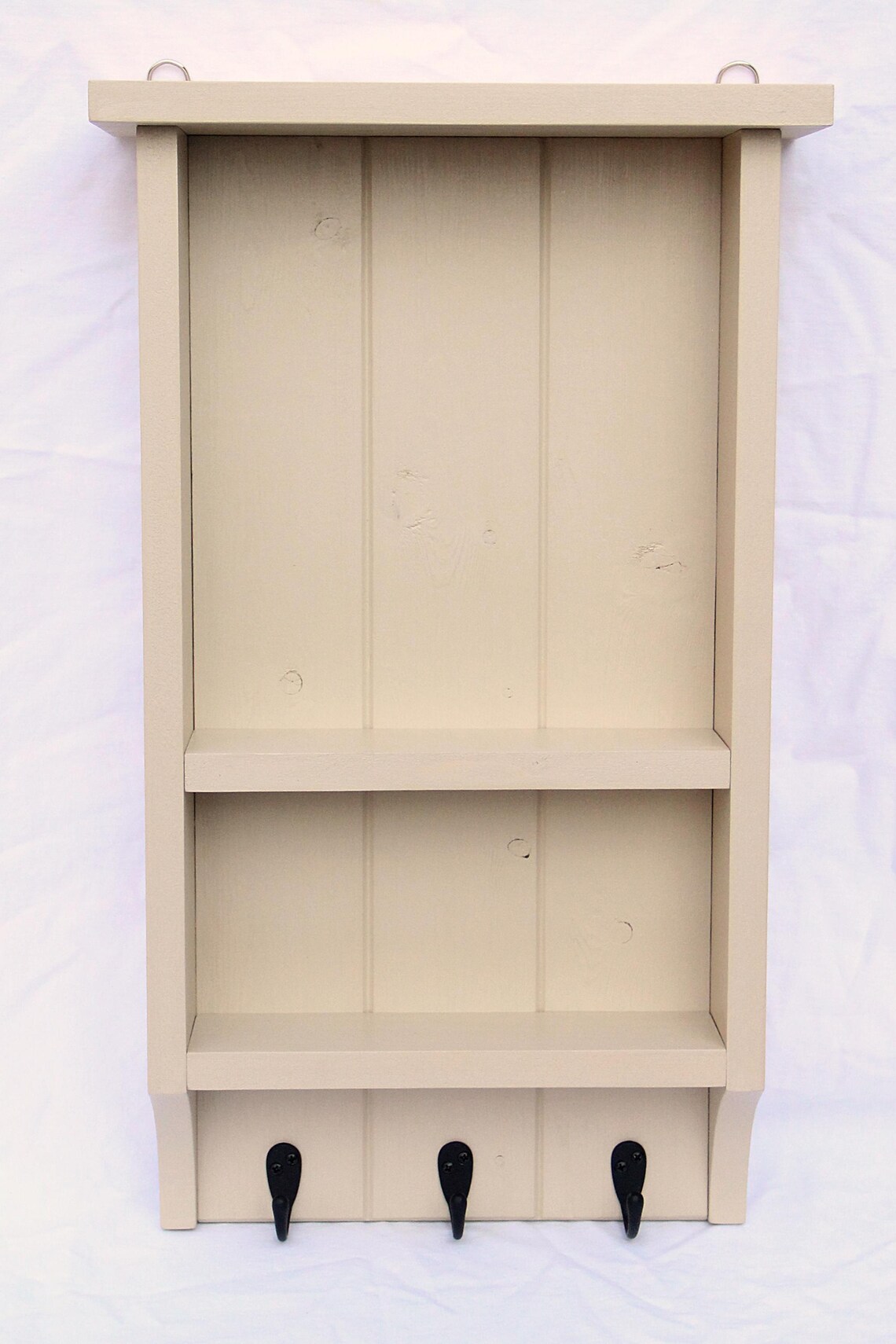 Decorative Off-white Wall Hanging With Hooks - Etsy
