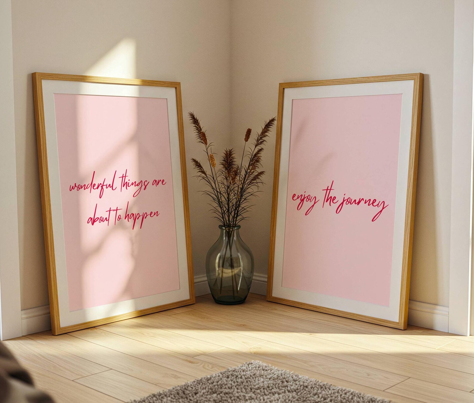 Pink Positive Affirmation Prints Set: Trendy Dorm Decor (digital ...