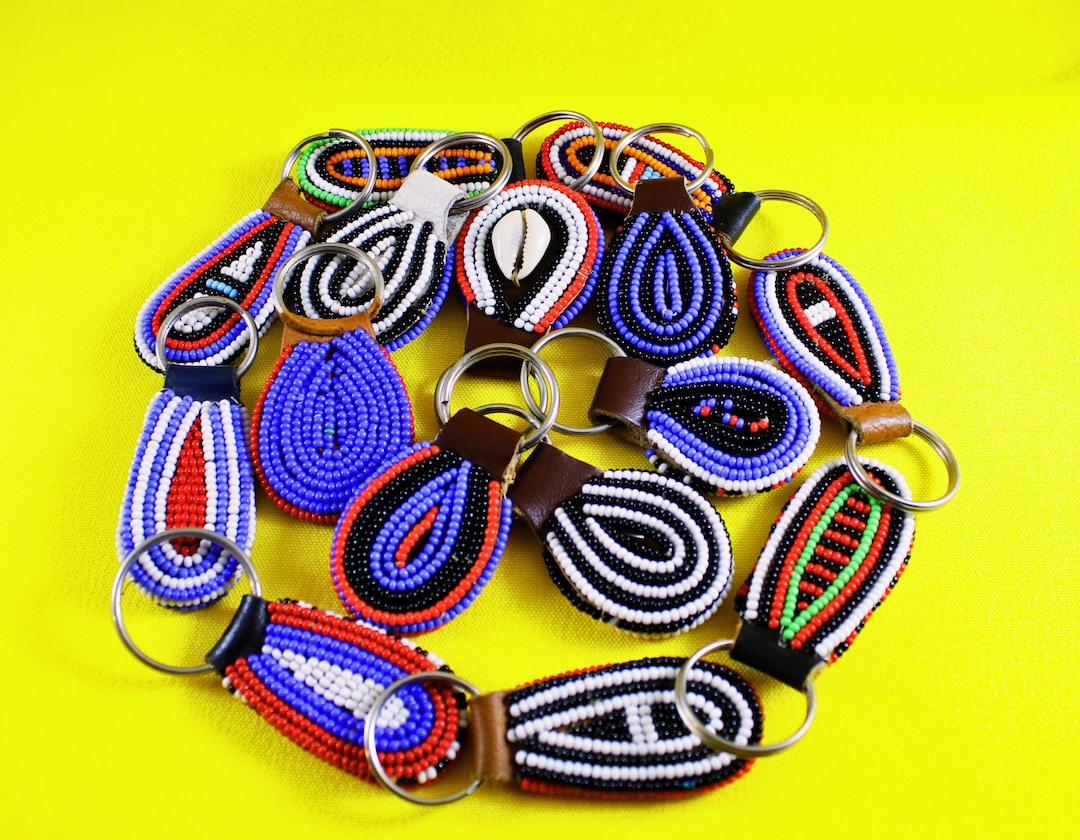 Vibrant Tribal Kenyan Maasai Colors Beads Handcraft Artisans Intricate ...