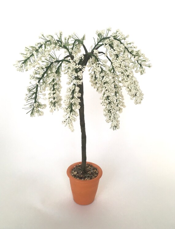 White Blossom Tree Handmade PLANT/TREE Dolls House Miniature - Etsy