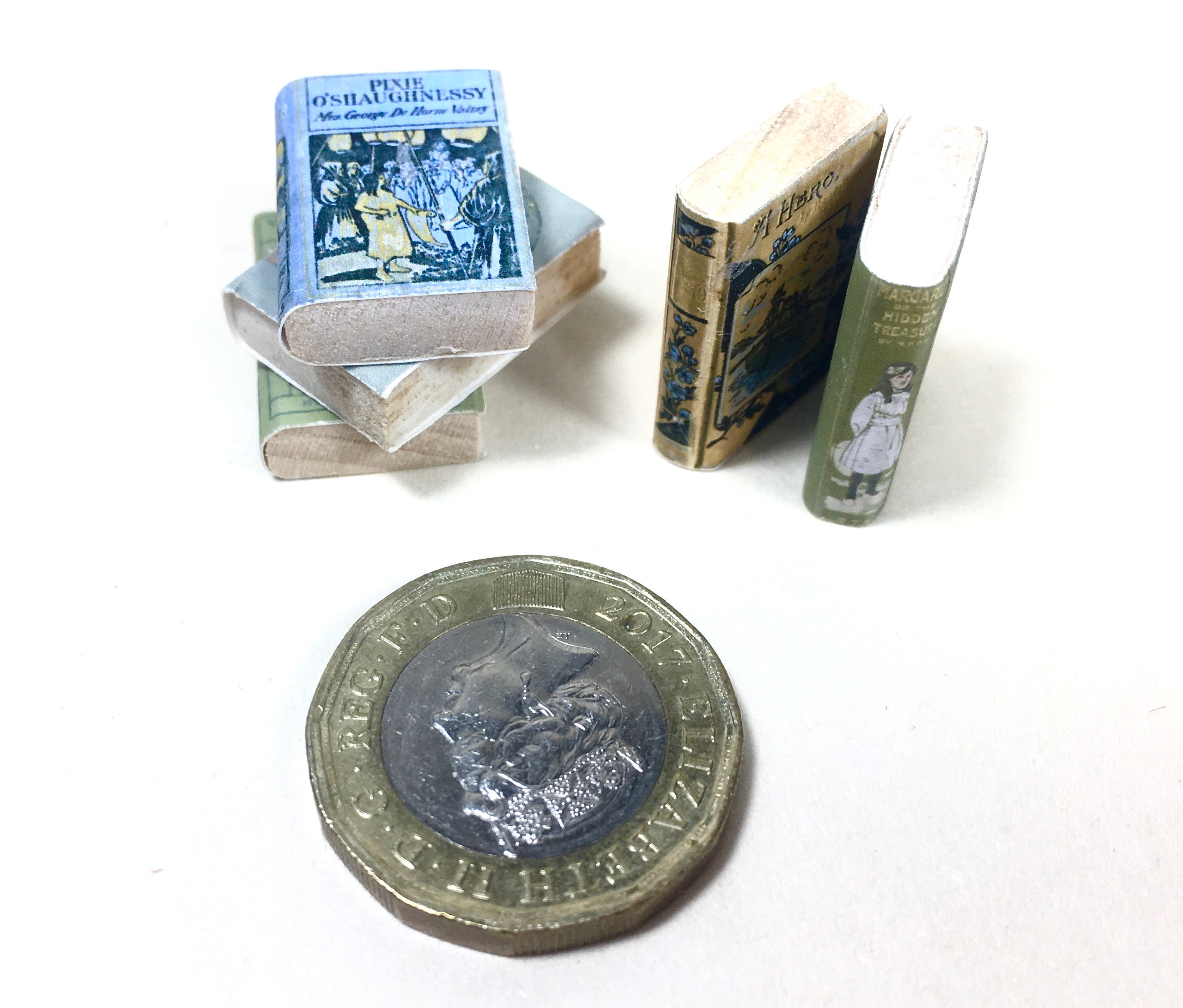 5 Children's Story Books Handmade Dolls House Miniatures | Etsy