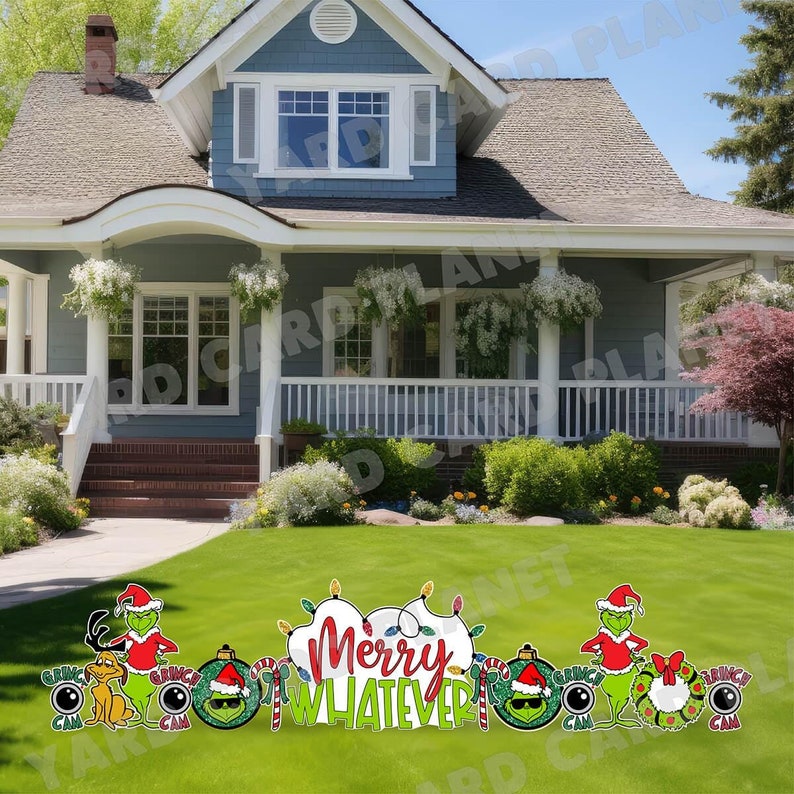 Merry Whatever EZ Quick Sign and the Grinch Christmas Yard Card Flair ...