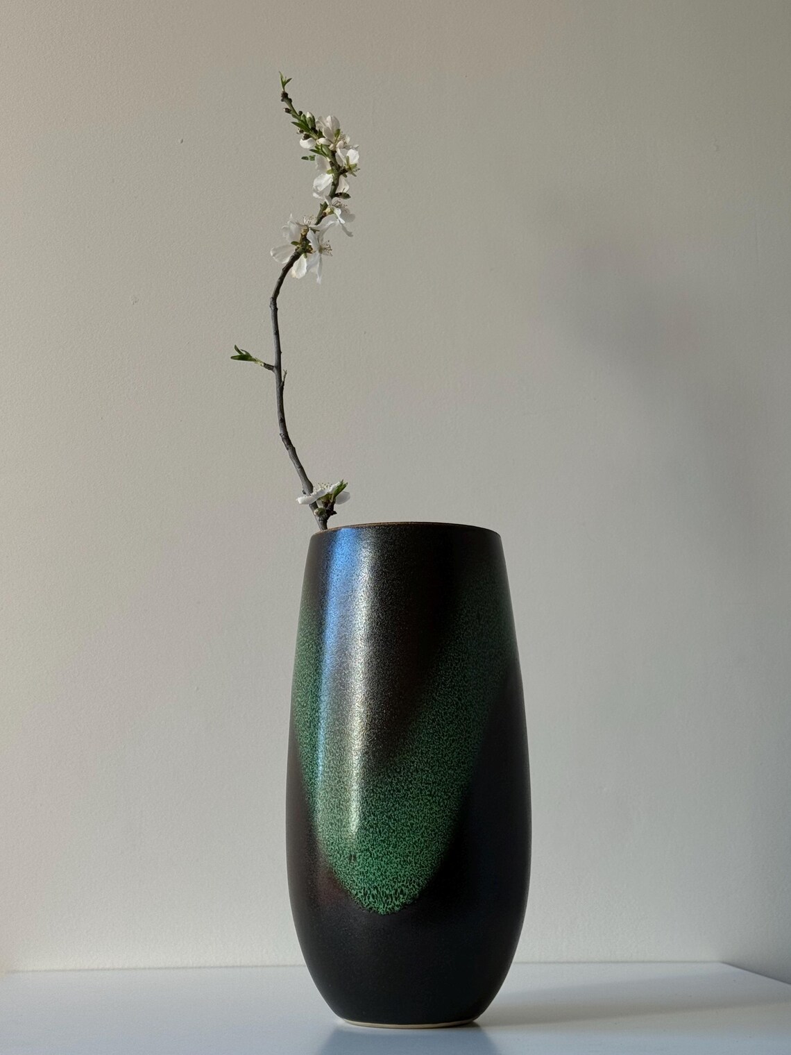 IKEBANA FLOWER Vase/tachikichi Jade/hisui Kyo-yaki, Japan 1960s - Etsy