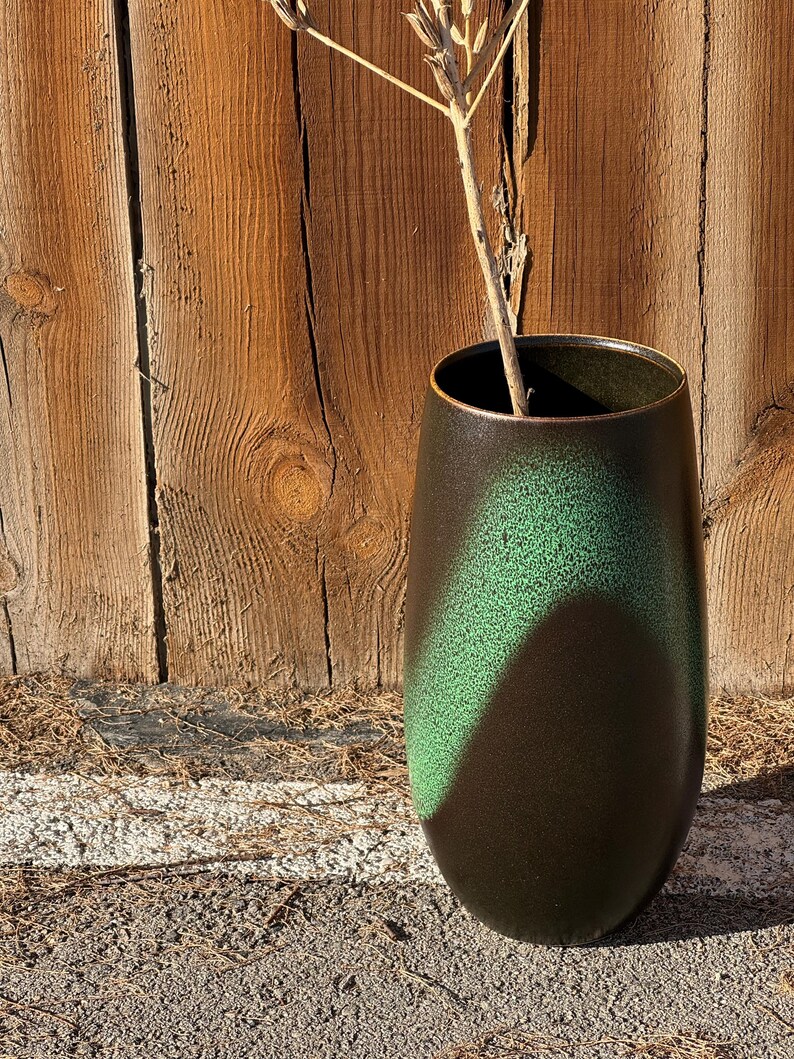 IKEBANA FLOWER Vase/tachikichi Jade/hisui Kyo-yaki, Japan 1960s - Etsy