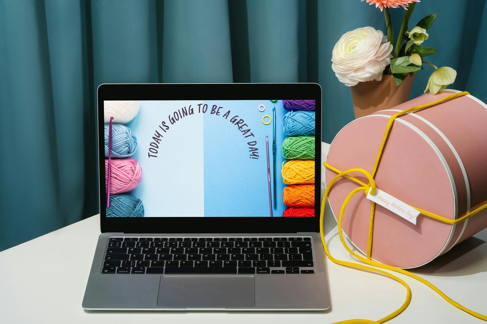 Cozy Crochet Computer Wallpaper: Yarn Lover Desktop Background (PNG) - Etsy